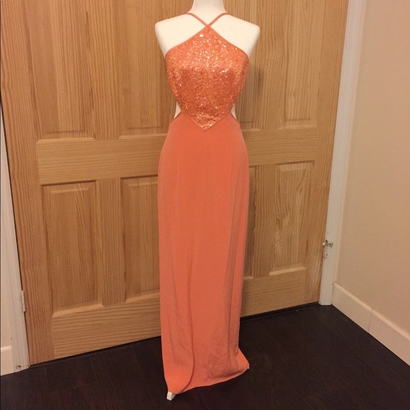 Cache | Dresses | Vintage Coral Cache Gown | Poshmark